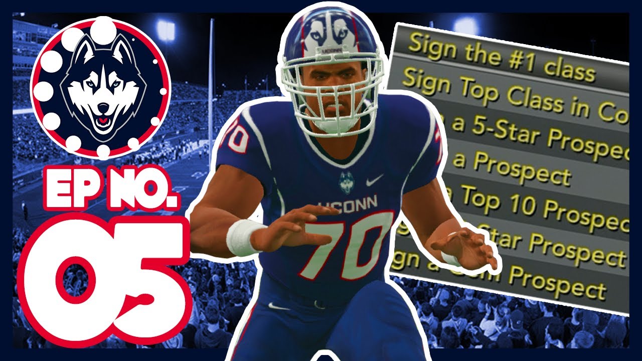 Signing the Number One Class! - NCAA 14 UConn Sim Dynasty Ep. 5 - YouTube