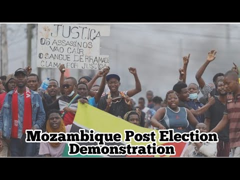 POST ELECTION DEMONSTRATIONS IN MOZAMBIQUE - YouTube