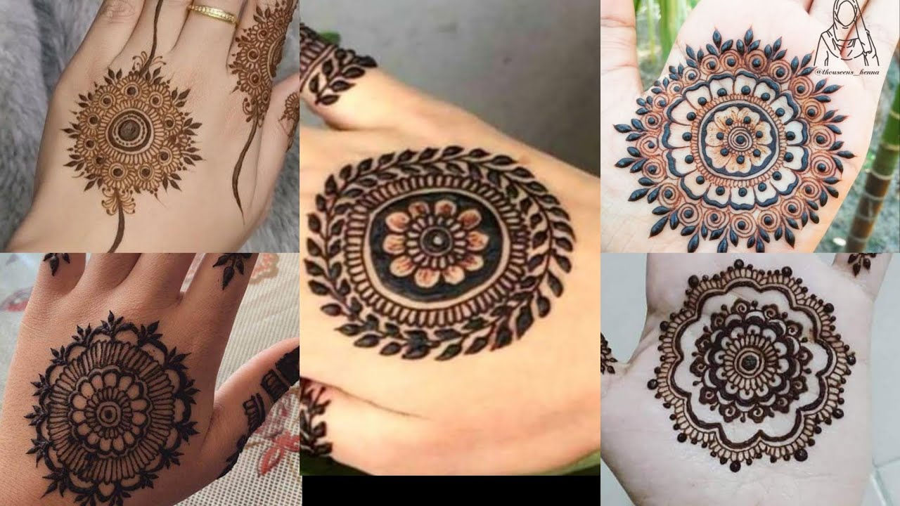 Simple Goll tiki Mehndi Design ideas// Pakistani Mhendi Design 2k23 ...