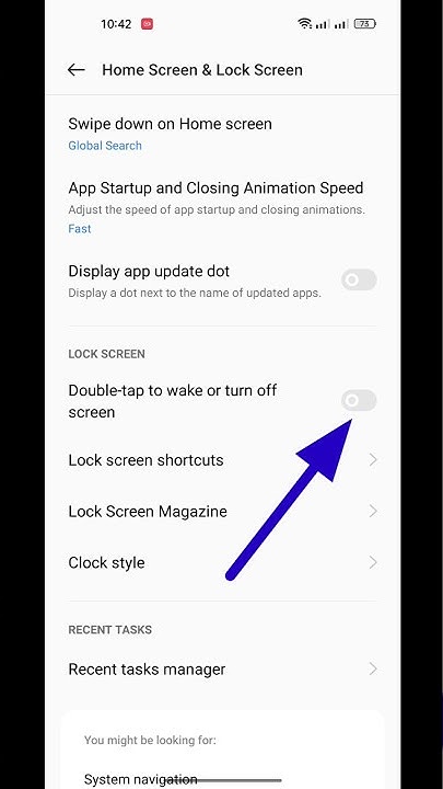 how to enable double tap to wake or turn off the screen on android phone - YouTube