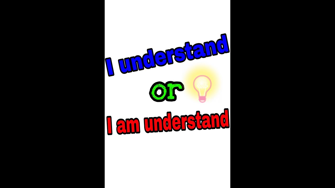 I am understand or I understand | Learn English with Thourin #Shorts ...