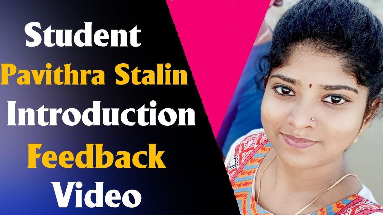 Student Pavithra Intro and Feedback Video | News Reader Training @fxmediainstitution - YouTube