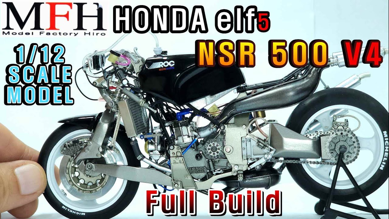 1/12 MFH elf5 HONDA NSR500 V4 - YouTube
