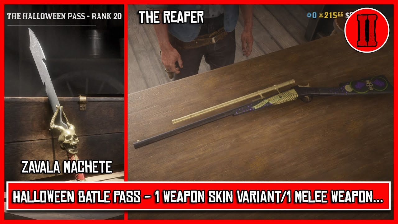 [BOO] Red Dead Online: Halloween Battle Pass Weapon Variant and Melee ...