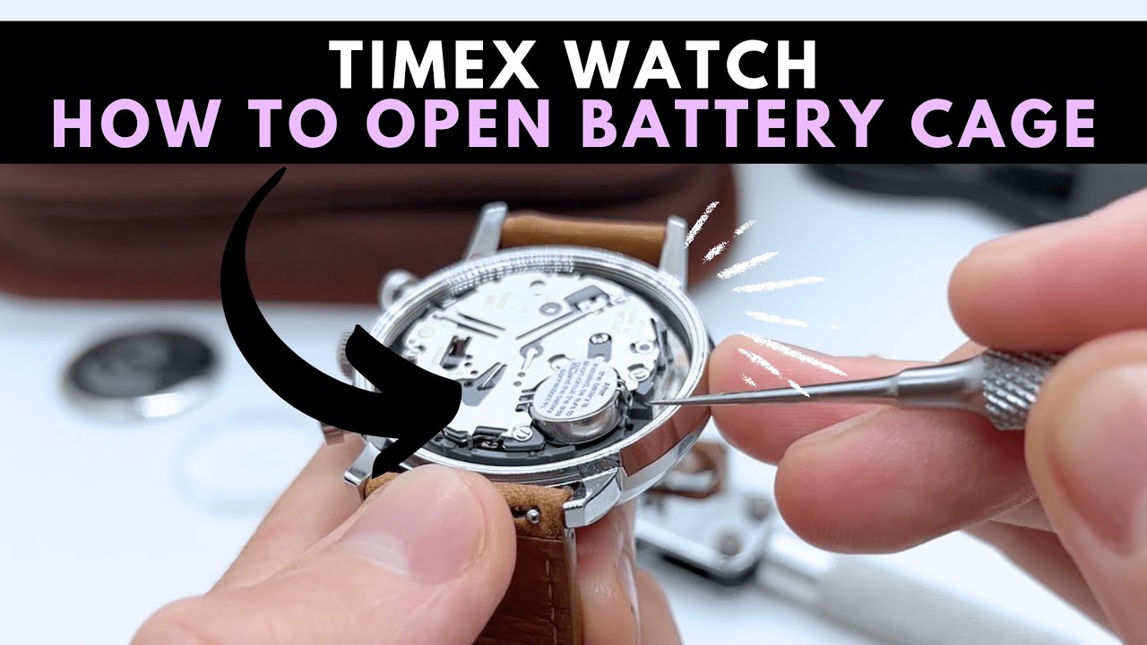 How to Open a Timex Watch Battery Cage | Timex Battery Replacement ...
