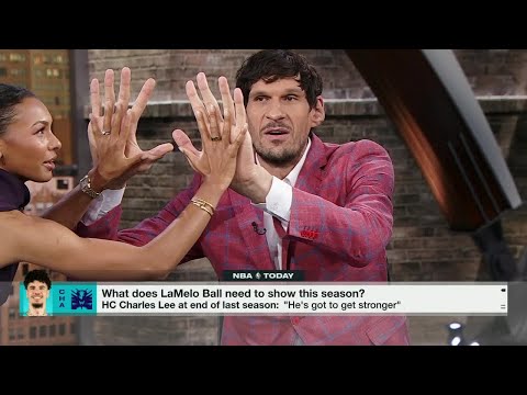 Boban Marjanovic & I compare hand sizes | NBA Today