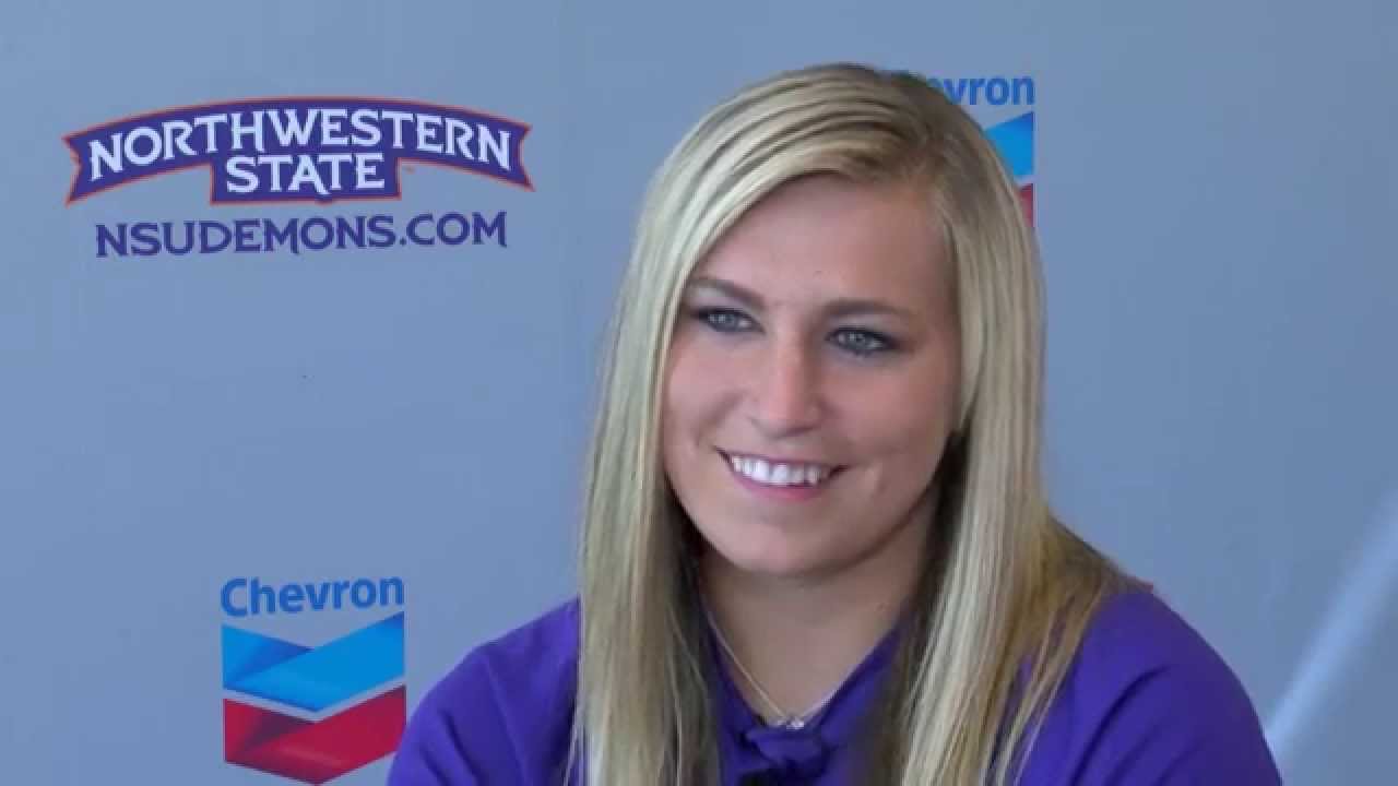 Ashley Aldredge talks about Thursday's NCAA javelin competition - YouTube