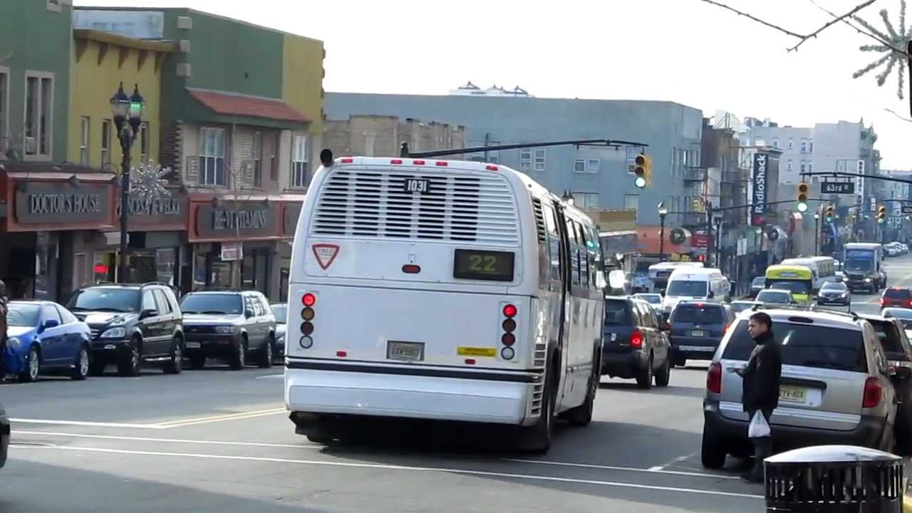 NJT NovaBus RTS #1031 on the 22 to Hoboken (Outside) - YouTube