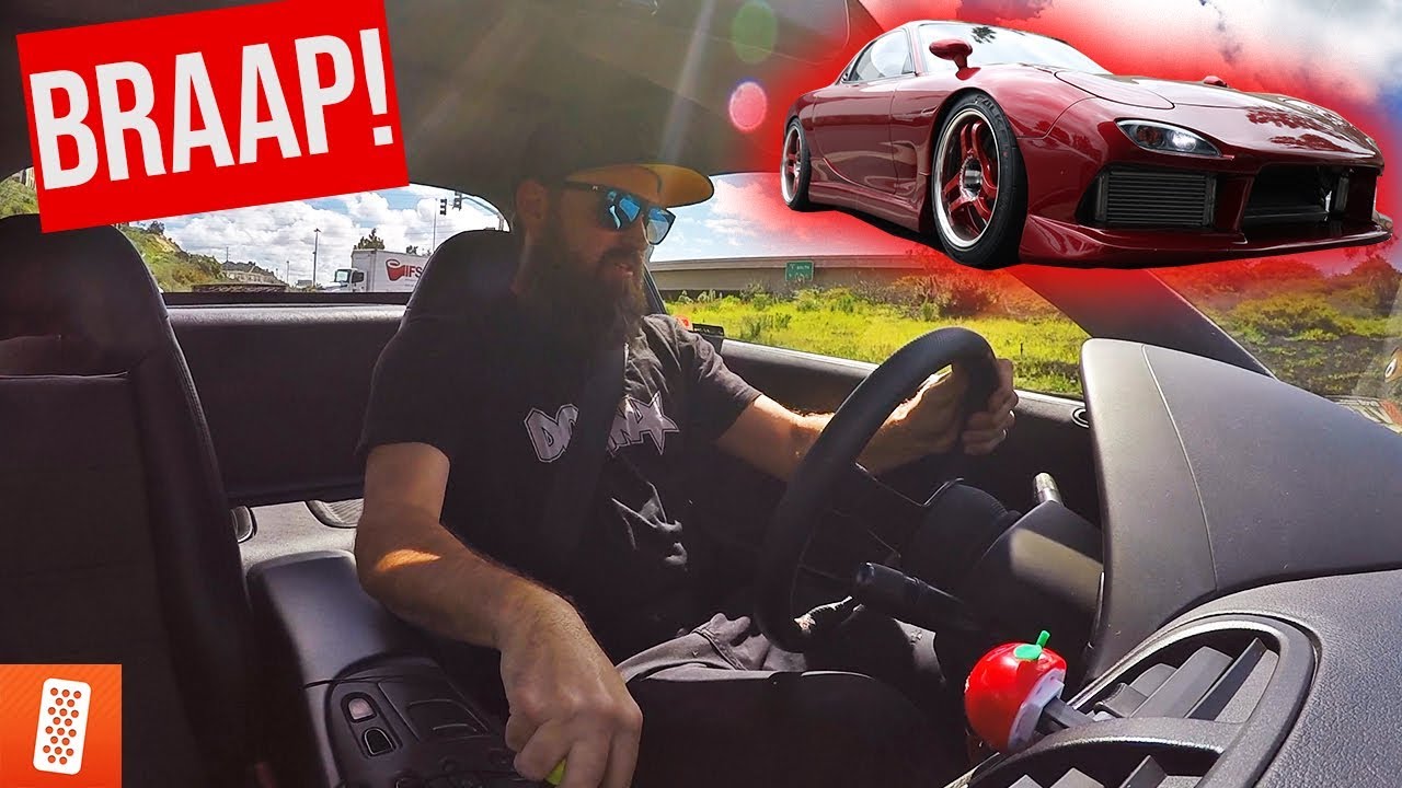 STREET DRIVING THE BAD APPLE FD RX-7!!!! - YouTube