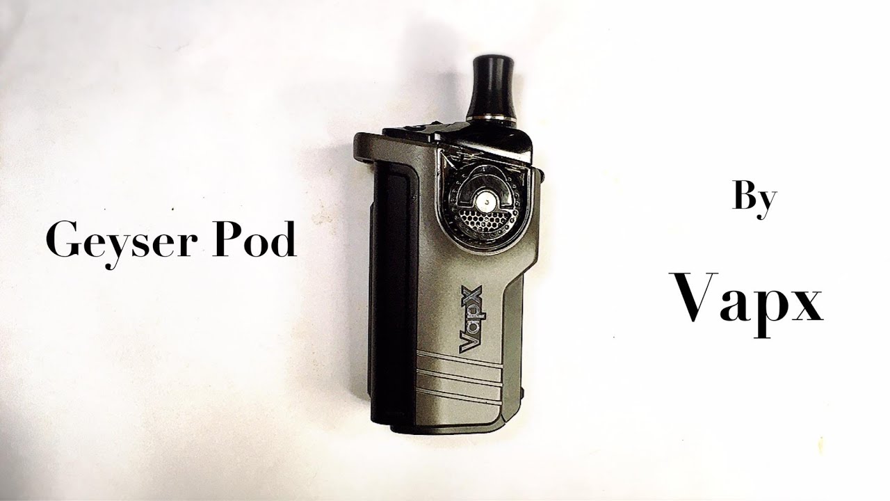 Geyser Pod Mod จากค่าย Vapx พอดสวย ๆ เปลี่ยนถ่านได้จากร้านมาริโอ้ - YouTube