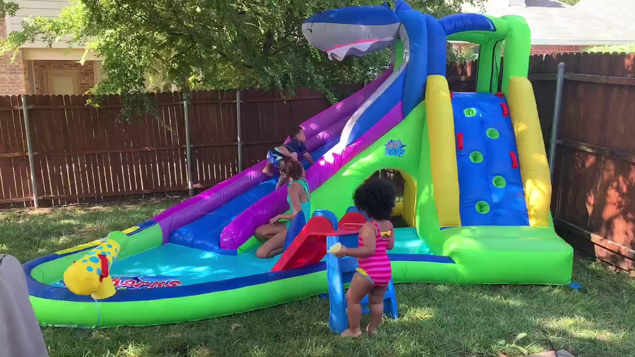 Action Air Inflatable Waterslide - Good Buy!! - YouTube