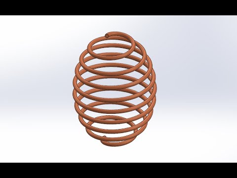OLIDWORKS How to create Spring ellipse 3D curve convert entities split ...
