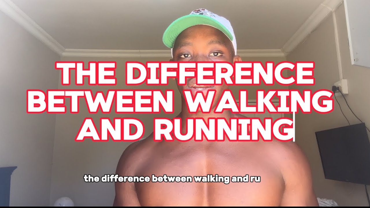 the difference between walking and running speed run - YouTube