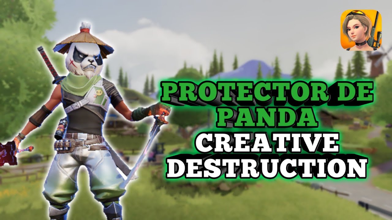 SKIN DE PROTECTOR PANDA CREATIVE DESTRUCTION - YouTube