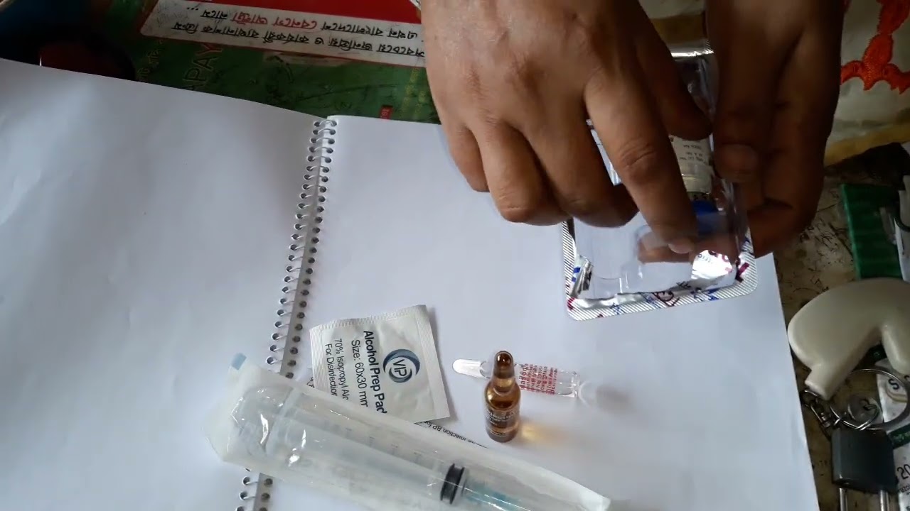 IM injection push intramuscular injection indian hospital - YouTube