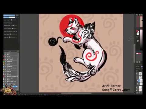 SpeedPaint Fan Art of Kabegami from Okami. Art By Berneri Music By ...