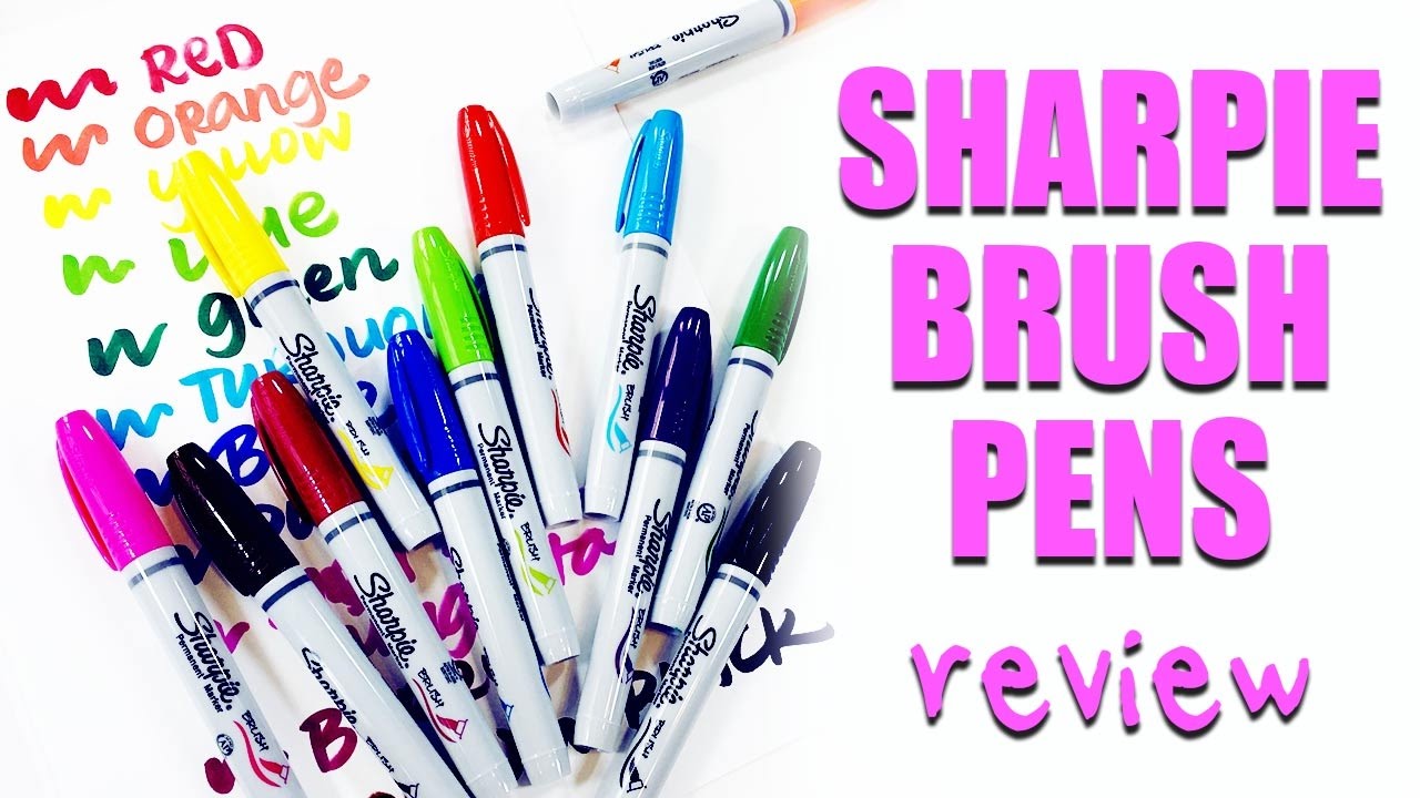 Pen Review | Sharpie Brush Pens - YouTube