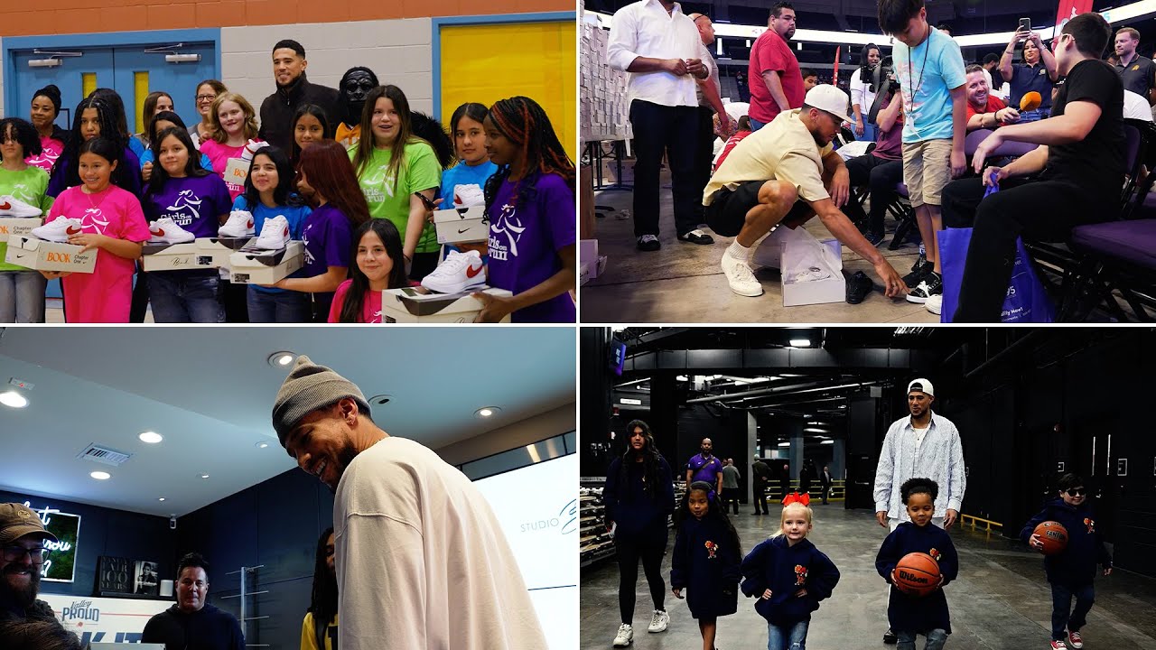 Devin Booker Community Thank You becoming the Phoenix Suns all-time leading scorer - YouTube