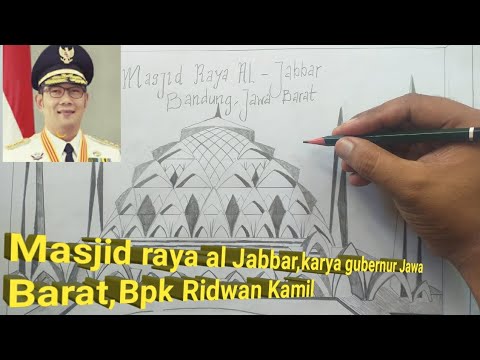 easy drawing||masjid aljabbar Bandung Jawa Barat - YouTube