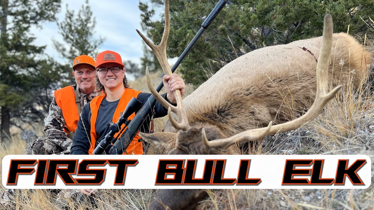 FIRST ELK KILLED! Father and Son Montana Rifle Elk Hunt - YouTube