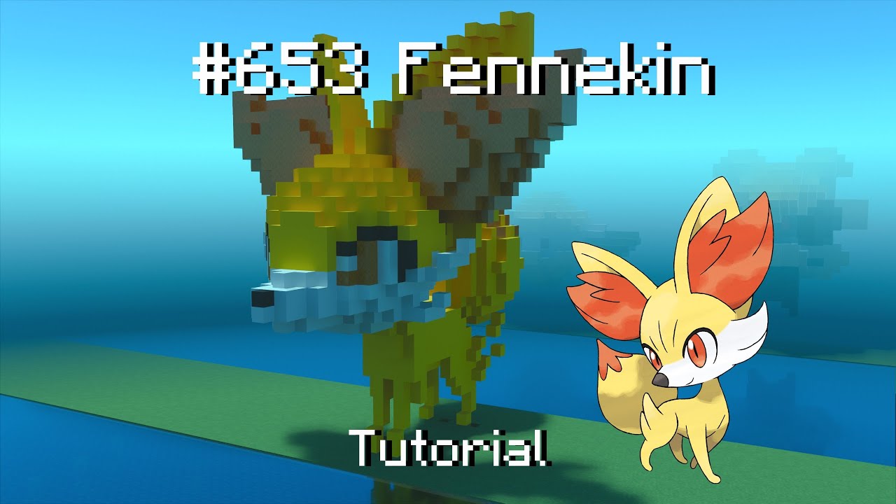 How to build a Pokémon Fennekin statue in Minecraft (Tutorial) - YouTube