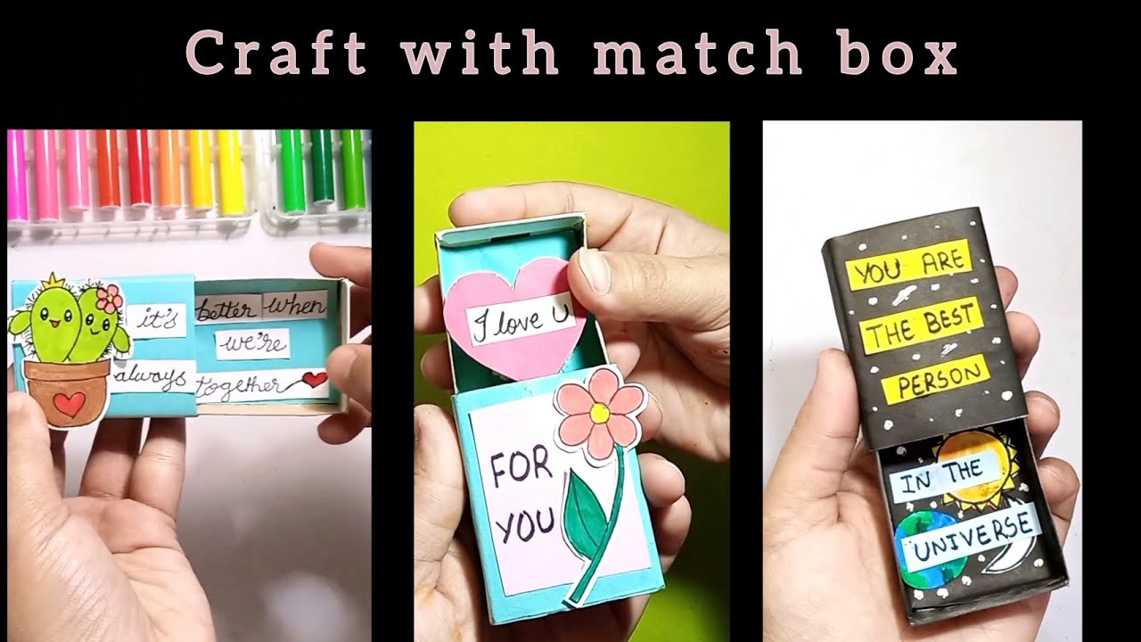 Diy 3 matchbox craft ideas | How to make craft with empty matchbox ...