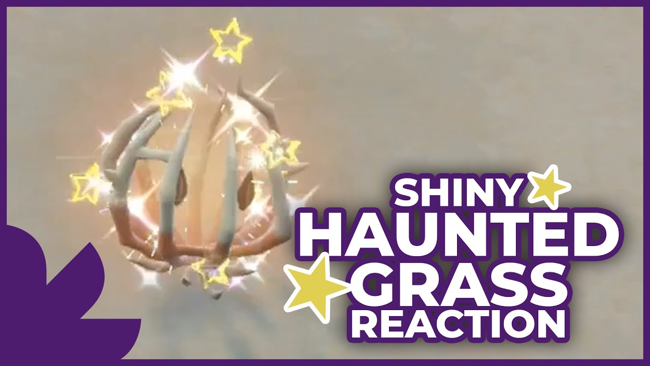 Shiny Haunted Grass Reaction | Pokemon Violet - YouTube
