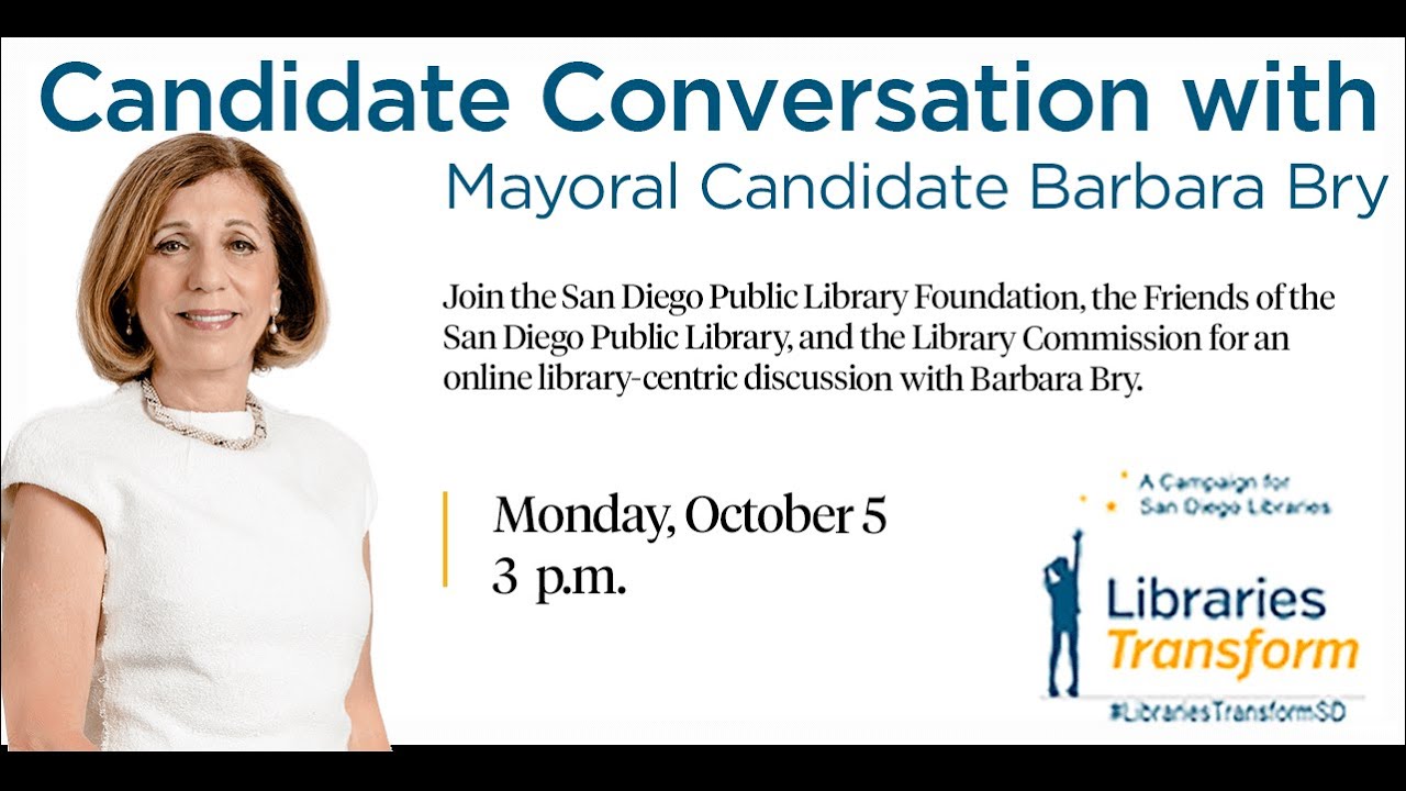 Library Conversation with Mayoral Candidate Barbara Bry - YouTube