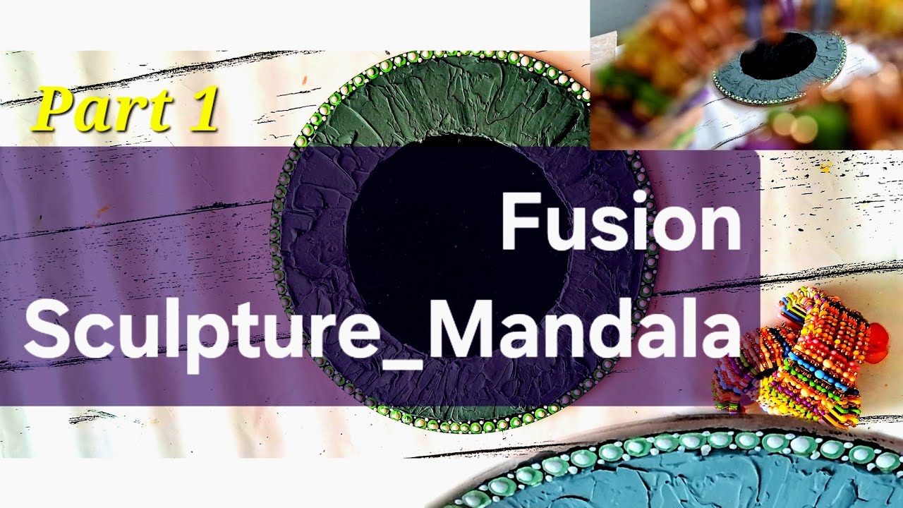 Learn How to apply Sculpture paste | Fusion work Sculpture Art with ...