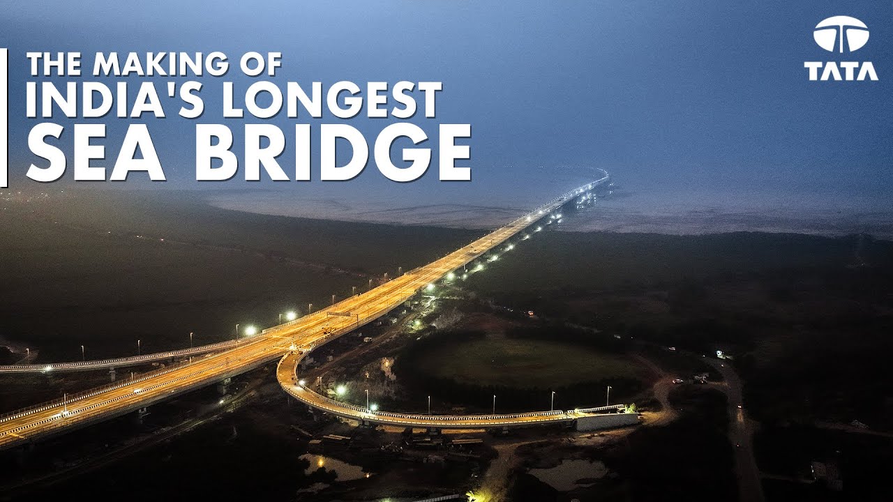 India's Longest Sea Bridge | Mumbai Trans-Harbour Link - YouTube