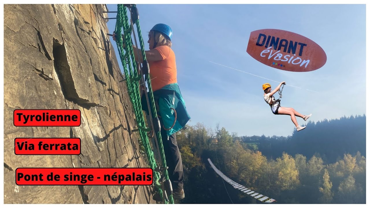 Dinant Evasion : Via Ferrata, Tyroliènnes, Ponts népalais, Pendule ...