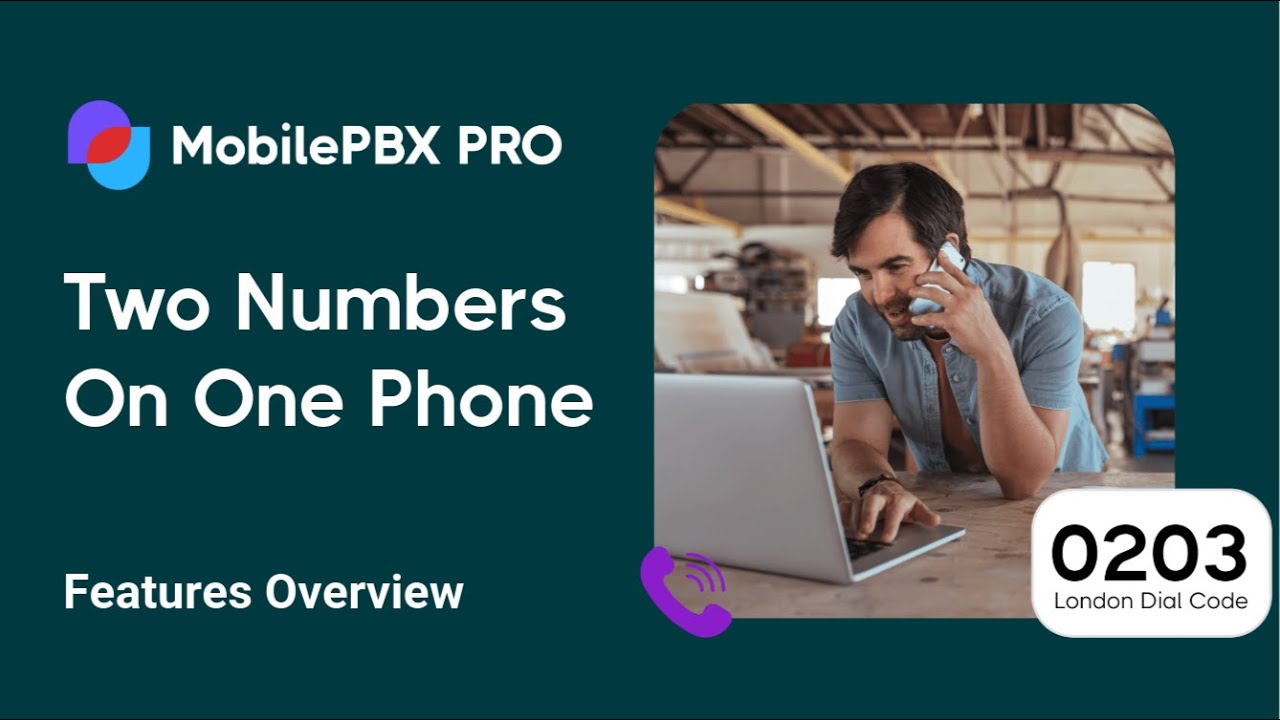 Get Two Numbers on One Phone with Mobile PBX #twonumbersonephone - YouTube