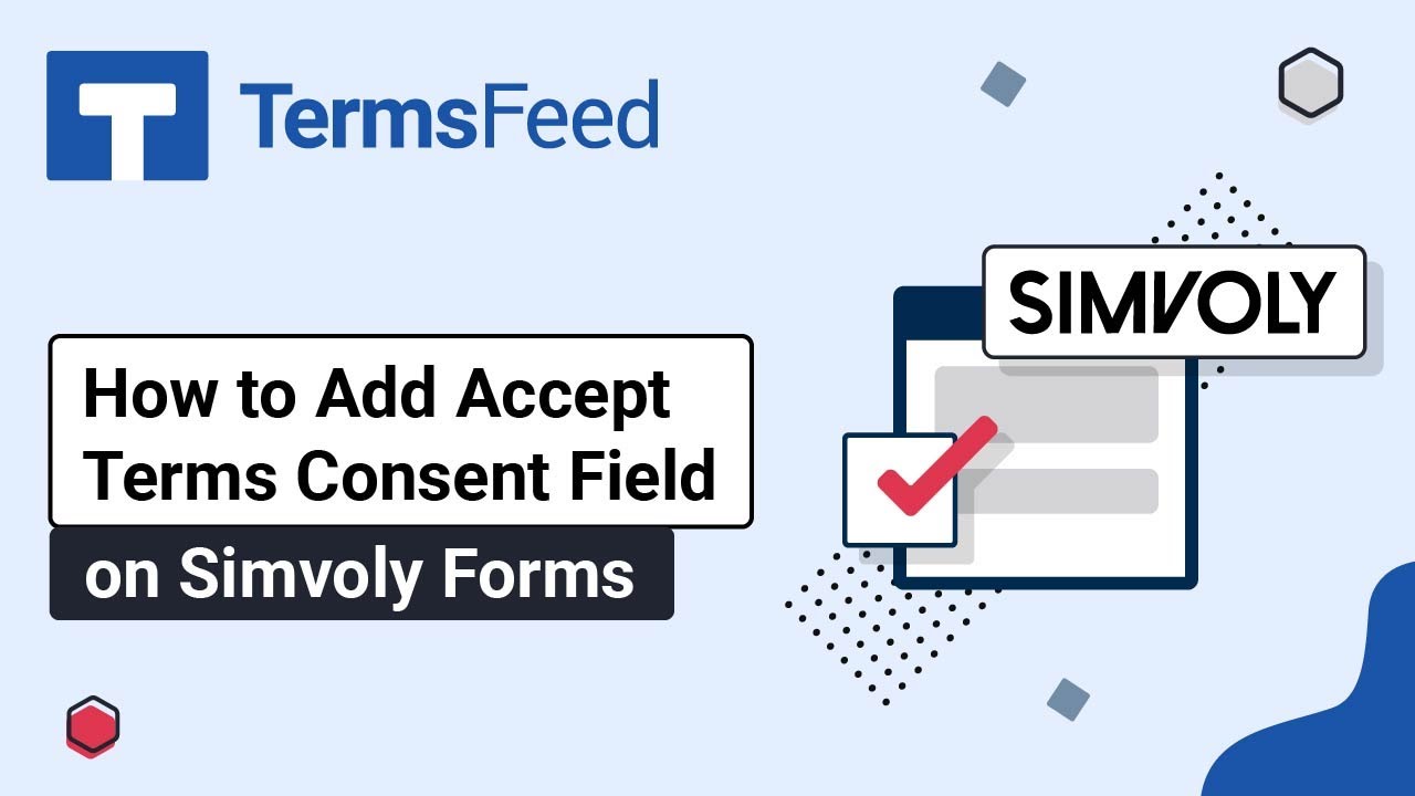 How to Add Accept Terms Consent Field on Simvoly Forms - YouTube