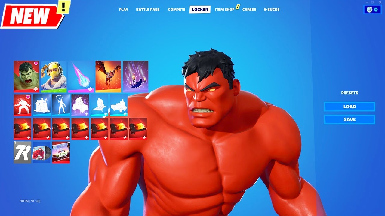 What happens if.. RED HULK Fortnite #20 - YouTube