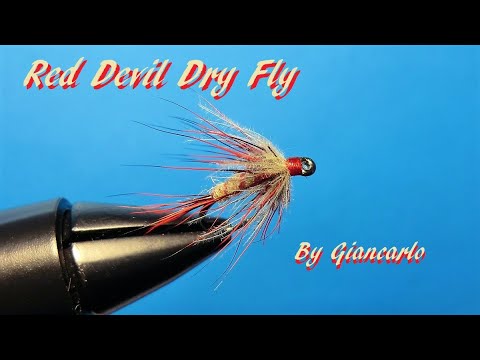 FLY TYING RED DEVIL DRY FLY By Giancarlo - YouTube