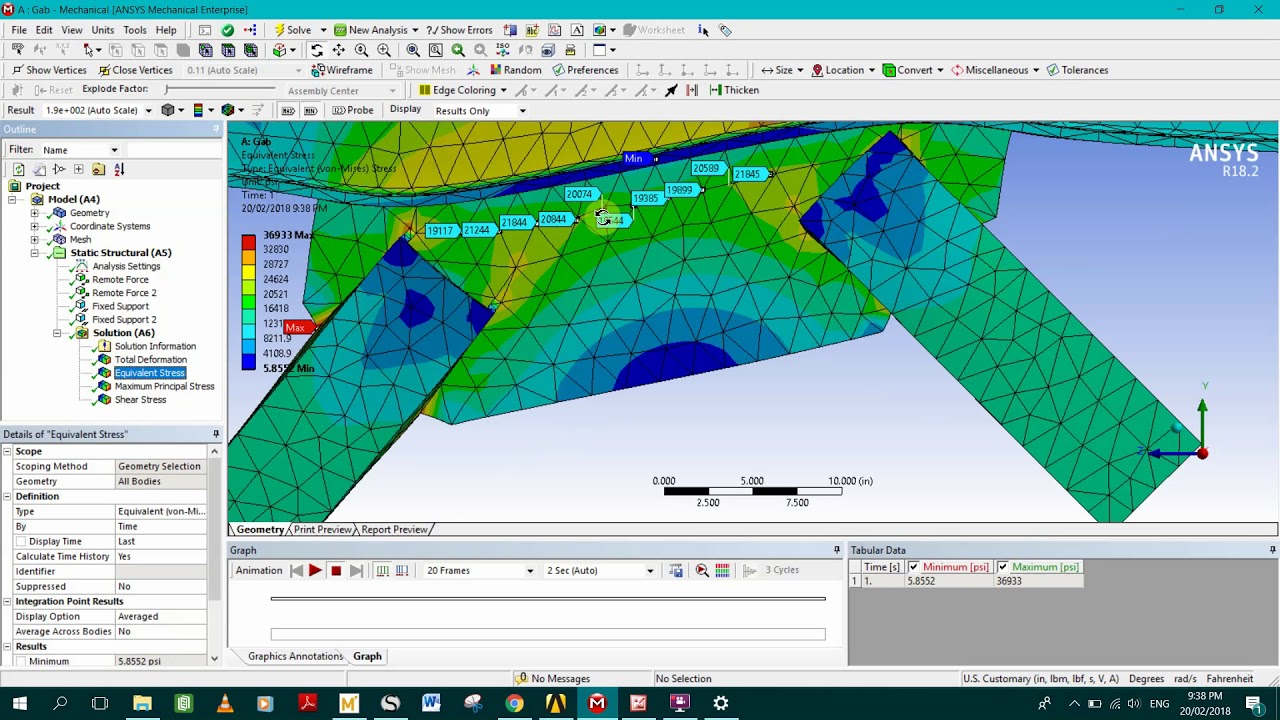 Final Element Analysis - Chevron Brace via Ansys - YouTube