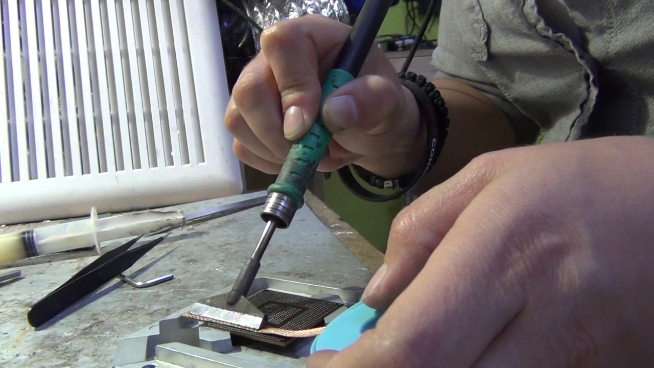 Newbie Technician BGA Rework Xbox 360 GPU Reball Reflow Solder Balls ...