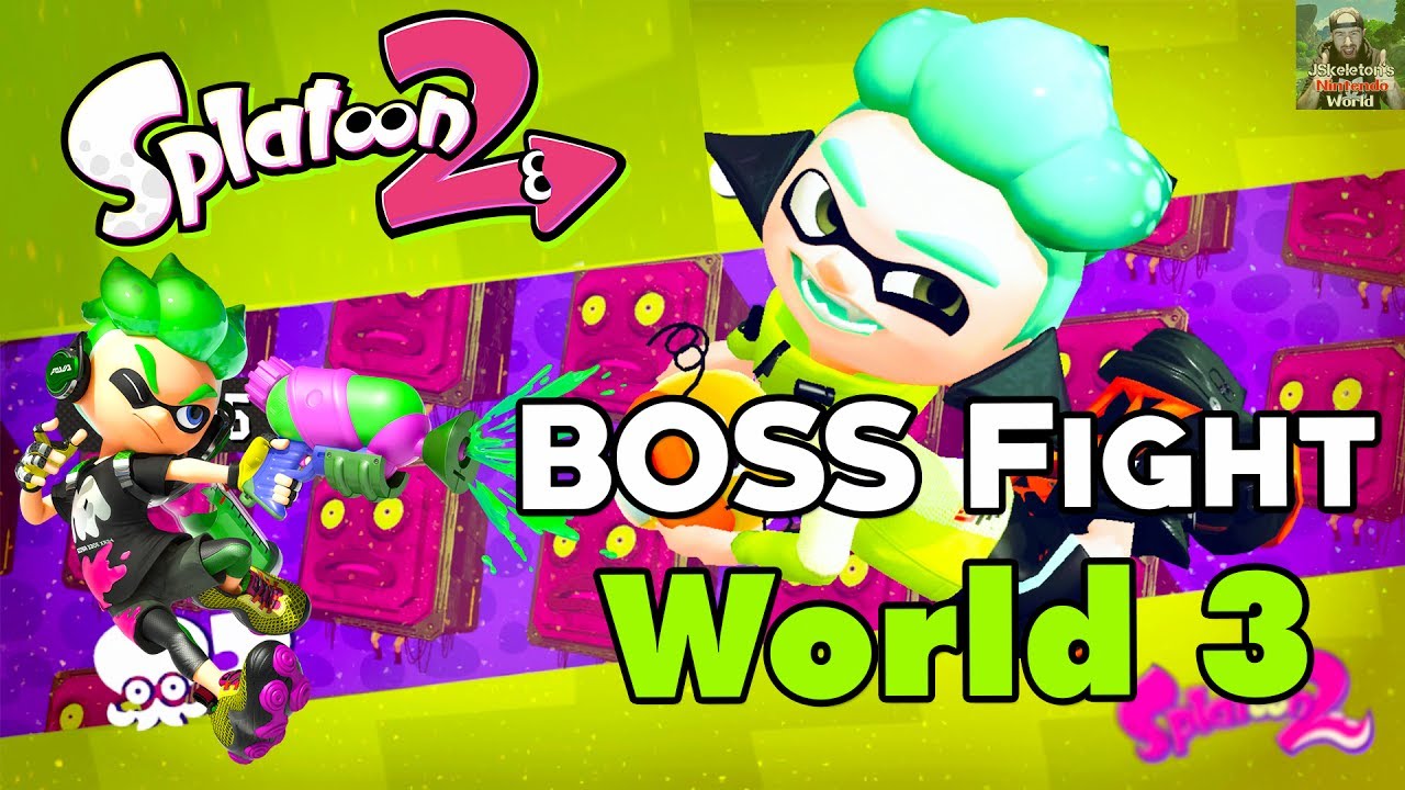 Splatoon 2 - Boss Fight World 3 (The Octostomp Returns) - YouTube