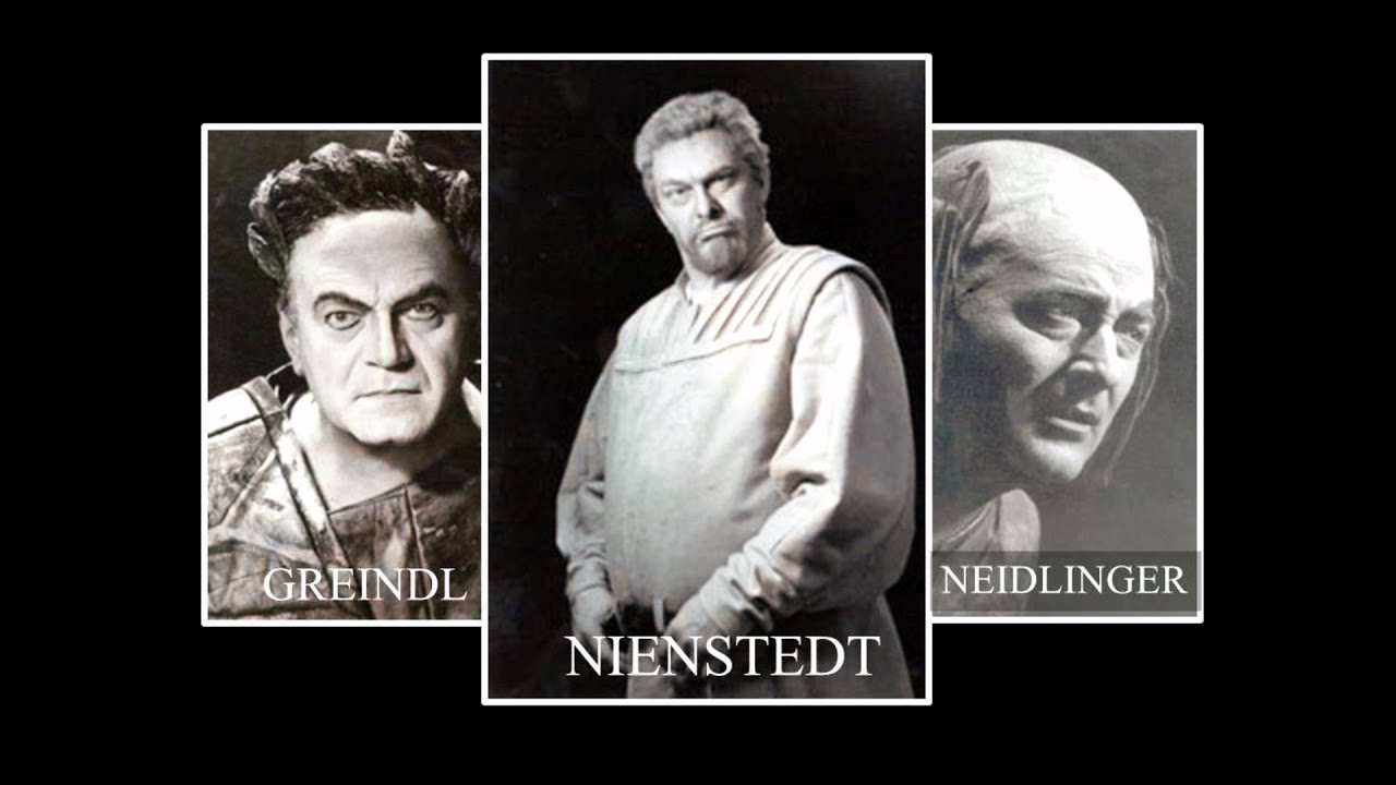 Gerd Nienstedt as Fafner (Siegfried) -- w/ Josef Greindl, Gustav ...