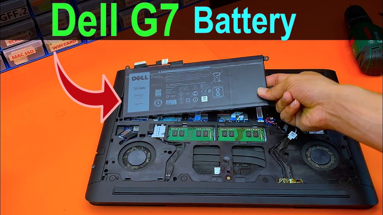 Dell G7 7588 Battery Replacement | How to Replace Battery on Dell G7 ...