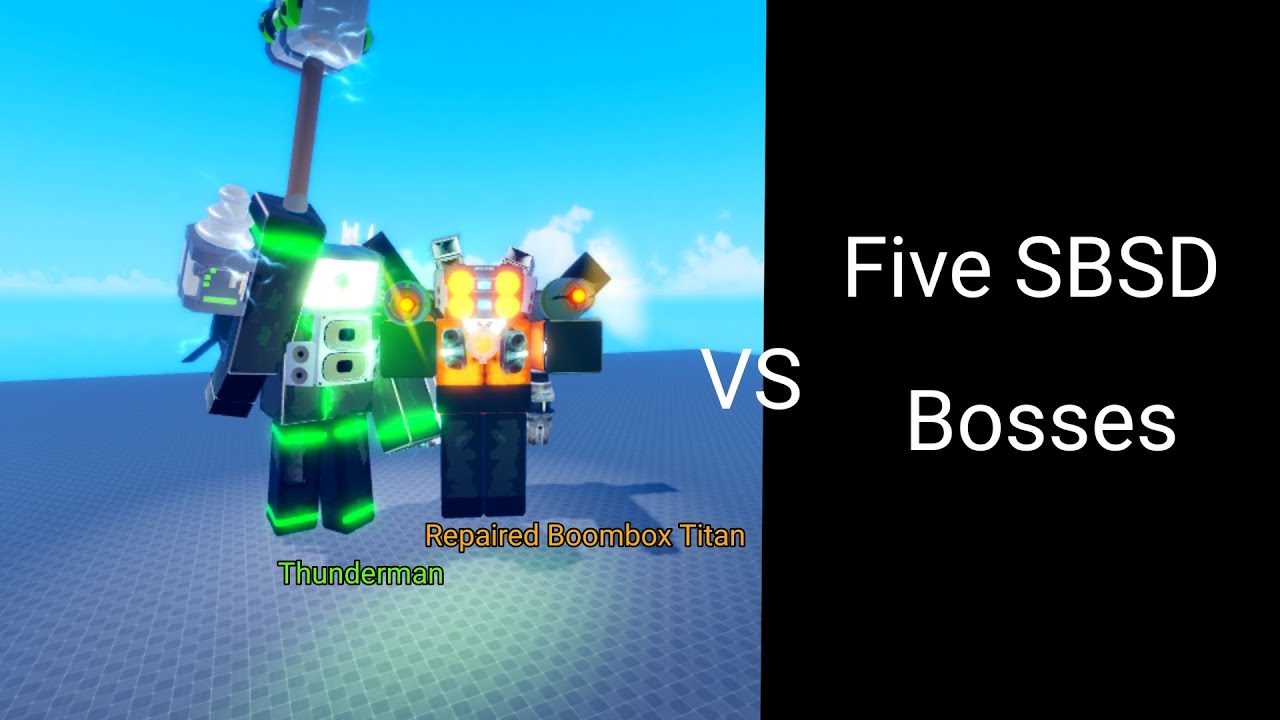 2 Titans Vs SBSD Bosses | Super Box Siege Defense | - YouTube