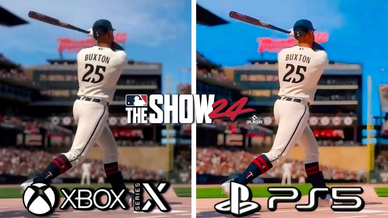 MLB The Show 24 PS5 vs Xbox Series X Graphics Comparison - YouTube