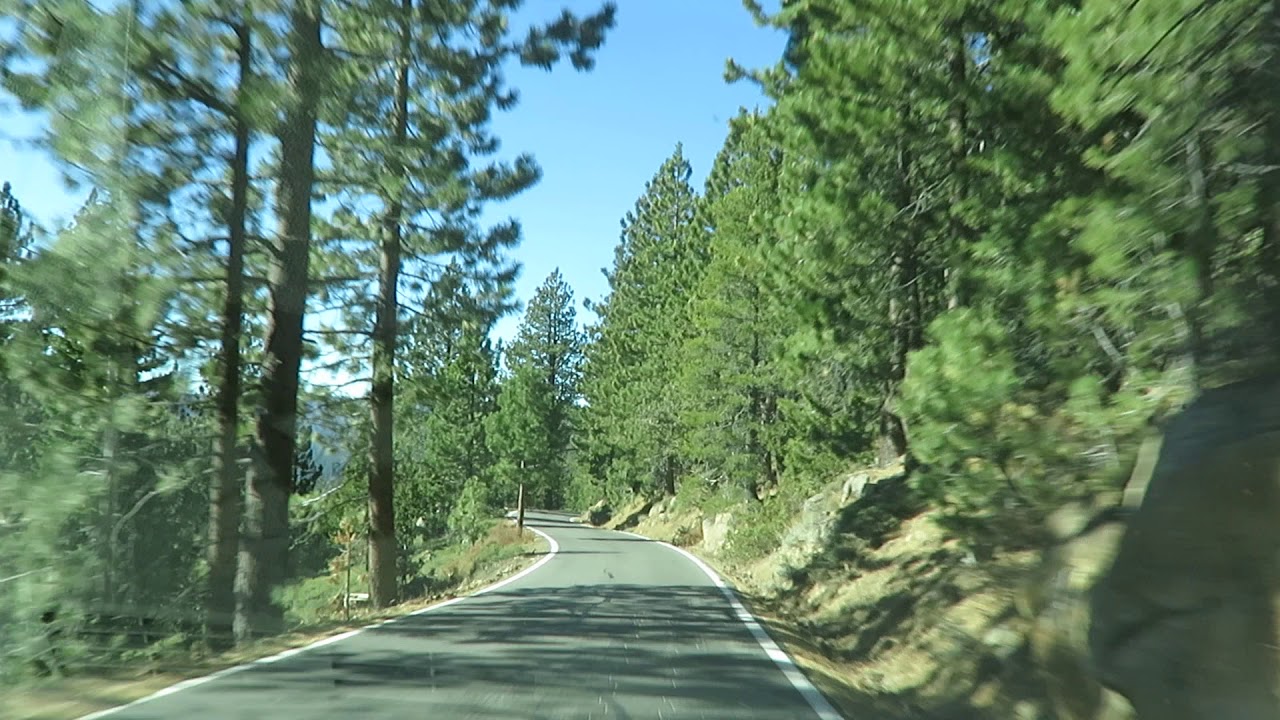 Driving on Ebbetts Pass Scenic Byway (highway 4) - California - YouTube