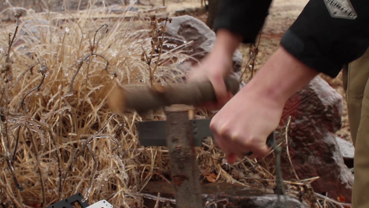 Best Survival Knife - Jack Multi Tool: Batoning - YouTube