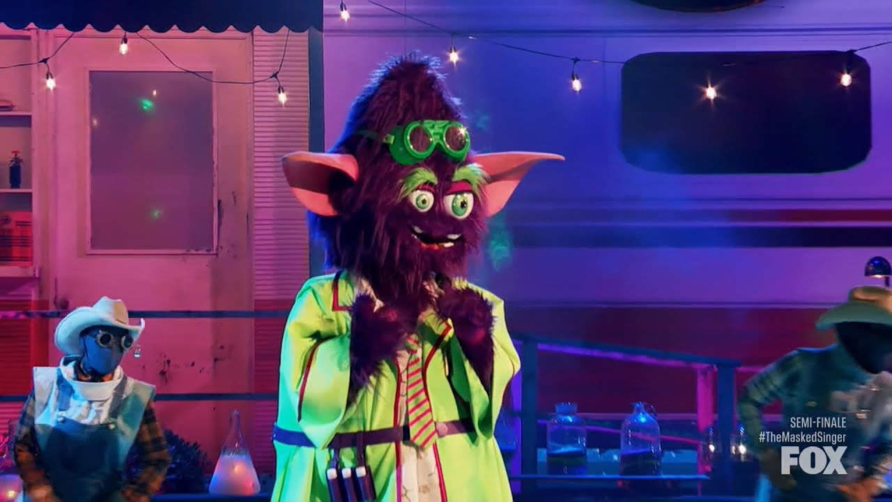The Masked Singer 13 - Mad Scientist Monster sings A Bar SInger Tipsy ...