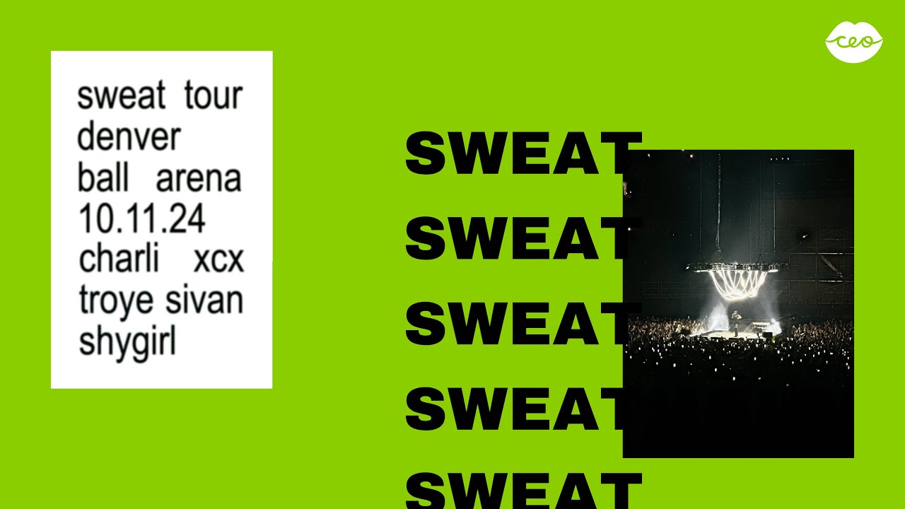 SWEAT Tour Experience 2024 | Denver | Charli xcx, Troye Sivan & Shygirl ...