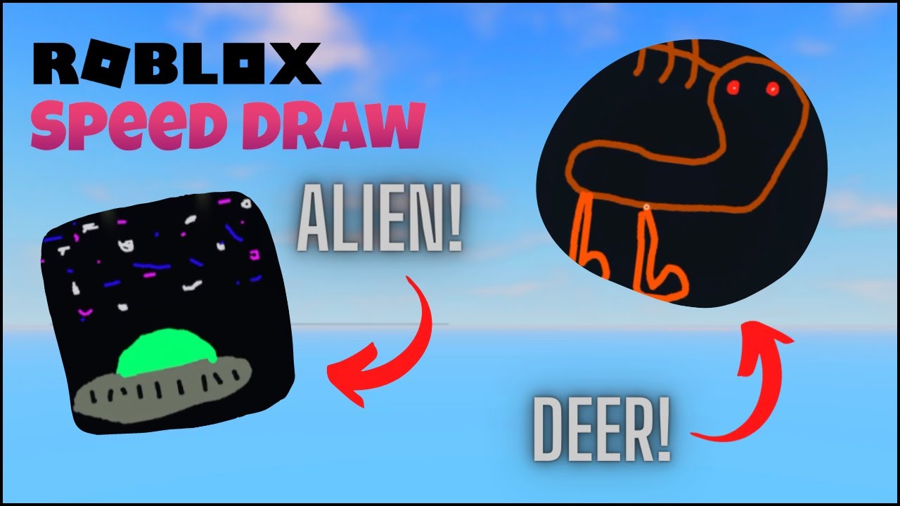 WHO CAN DRAW THE BEST? (Roblox Speed Draw) - YouTube