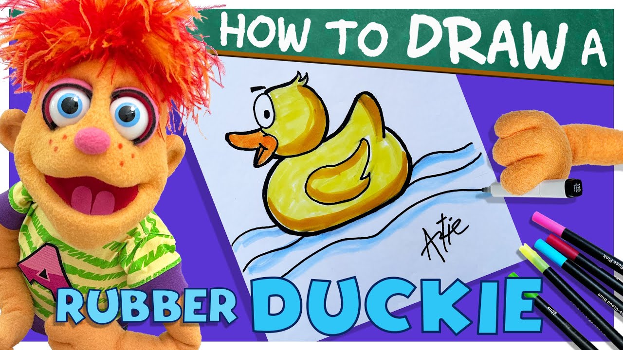 How To Draw A Rubber Duckie | Art Tutorial for Kids | Artie's Show ...