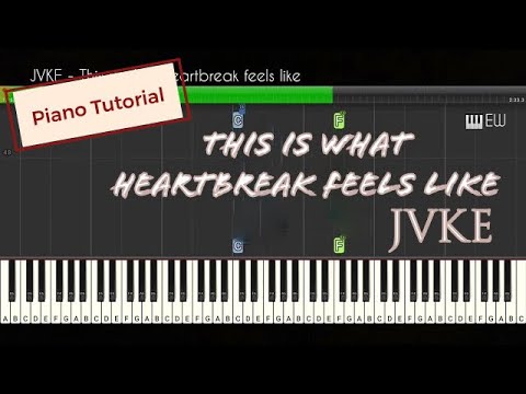 JVKE - This is what heartbreak feels like || piano tutorial - YouTube
