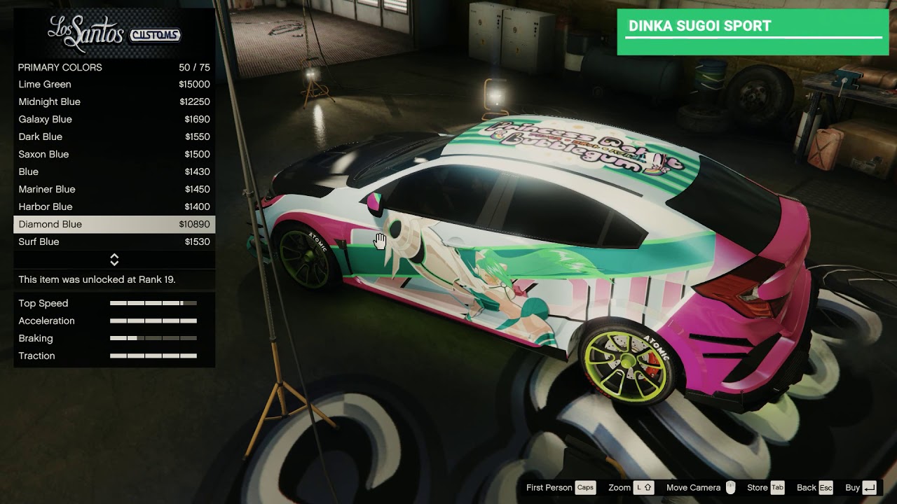 GTA ONLINE CARS MODIF | DINKA SUGOI SPORT EXPENSIVE ? - YouTube